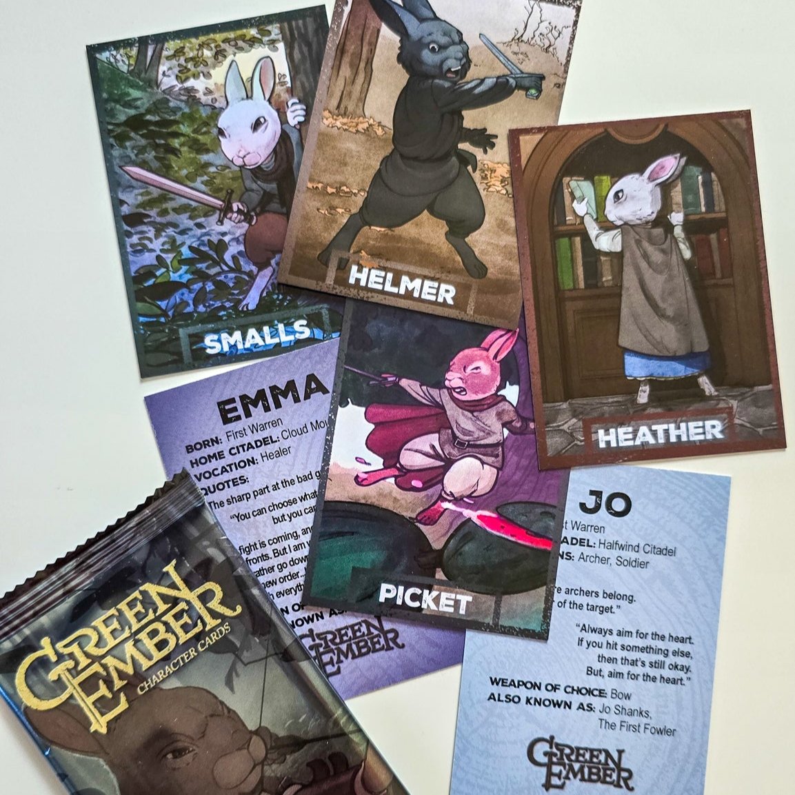 Green Ember Character Cards – Story Warren Store